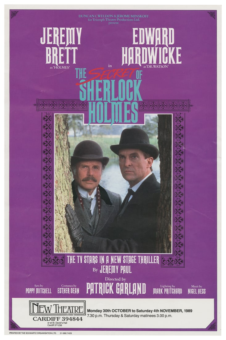 Brett, Jeremy (1933-1995). Signed Flyers, Photographs, Prog... - Jul 10 ...