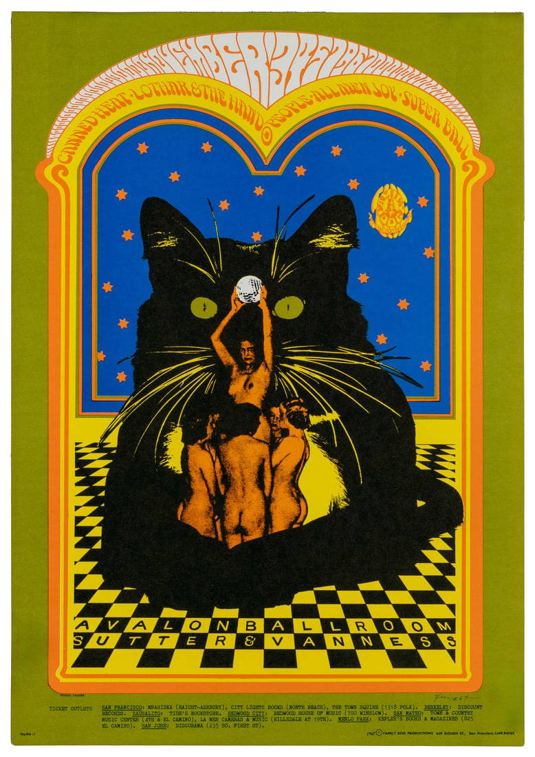 [family Dog]. Group Of 5 Psychedelic Avalon Ballroom Concer... Auction