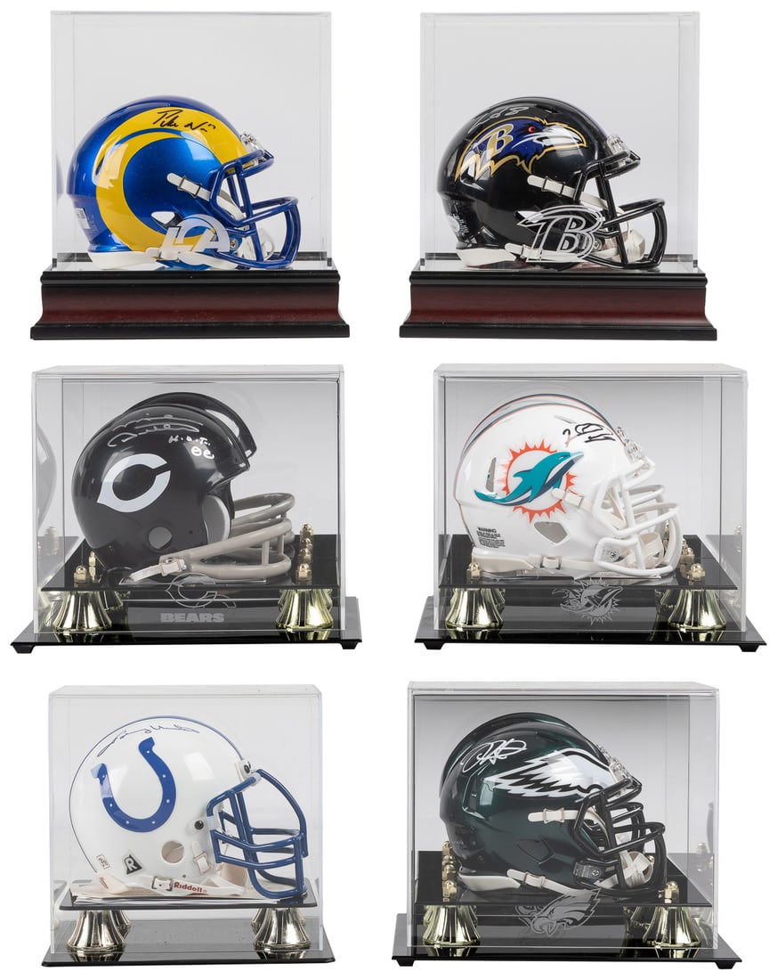 Group Of 6 Signed Nfl Mini Helmets. Six Autographed Mini He... - Jul 10 ...