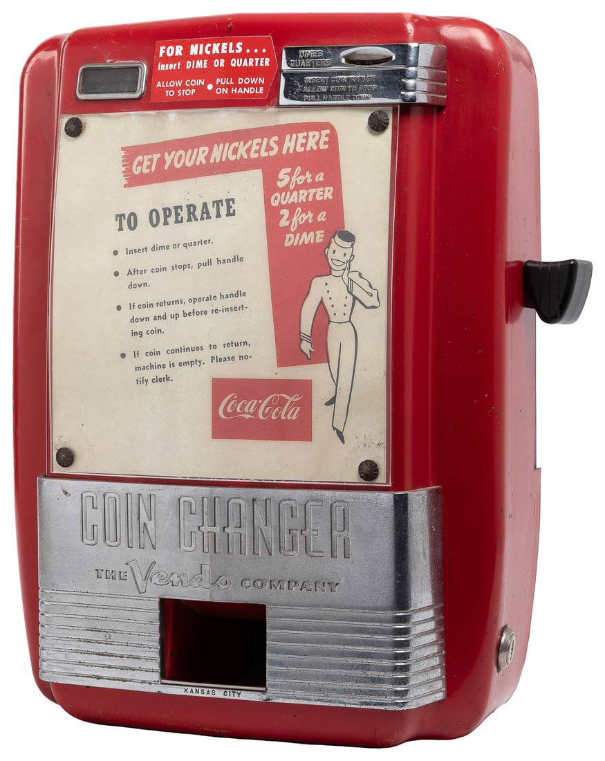 Vendo Coin Changer Wall Mount Machine. Vendo Company, Ca. 1... Auction