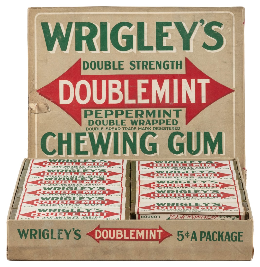 Wrigley’s Doublemint Gum In Original Box. Chicago: Wm. Wrig... Auction