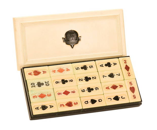 Domino Playing Card Tiles. Crisloid Plastics, Inc., Ri