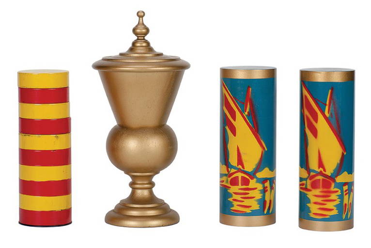 171. Rice, Orange And Checkers. Thayer, Ca. 1945.