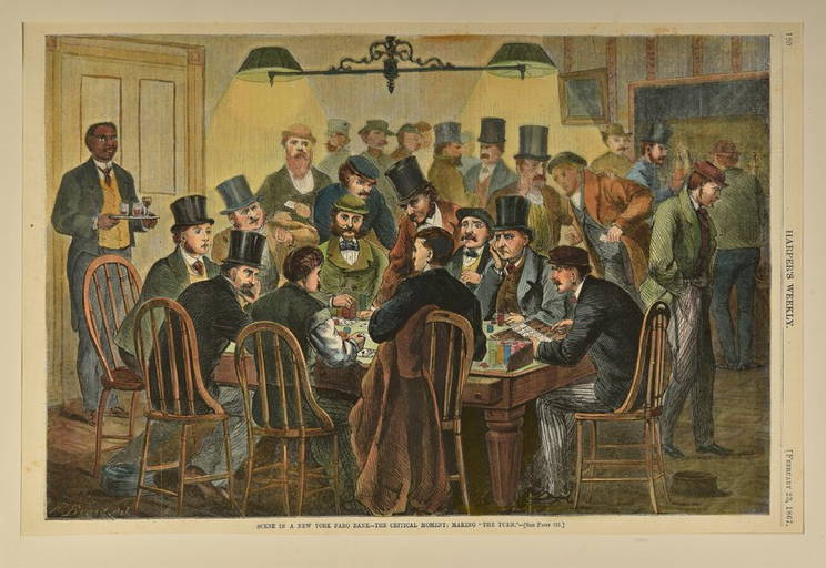 Scene In A New York Faro Bank. New York: Harper’s