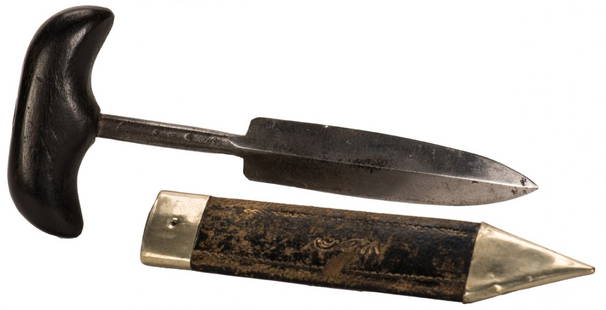 Old West Will & Finck Gamblers Cowboy Era Push Dagger