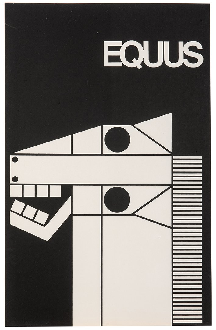 Shaffer, Peter. Equus. 1975. Window Card Size