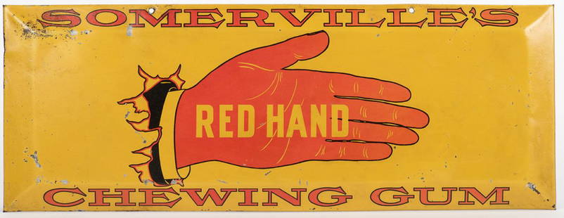 Chewing Gum Tin Sign.