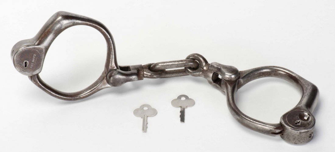 Bean Cobb Handcuffs. Circa 1899. Popular Handcuff