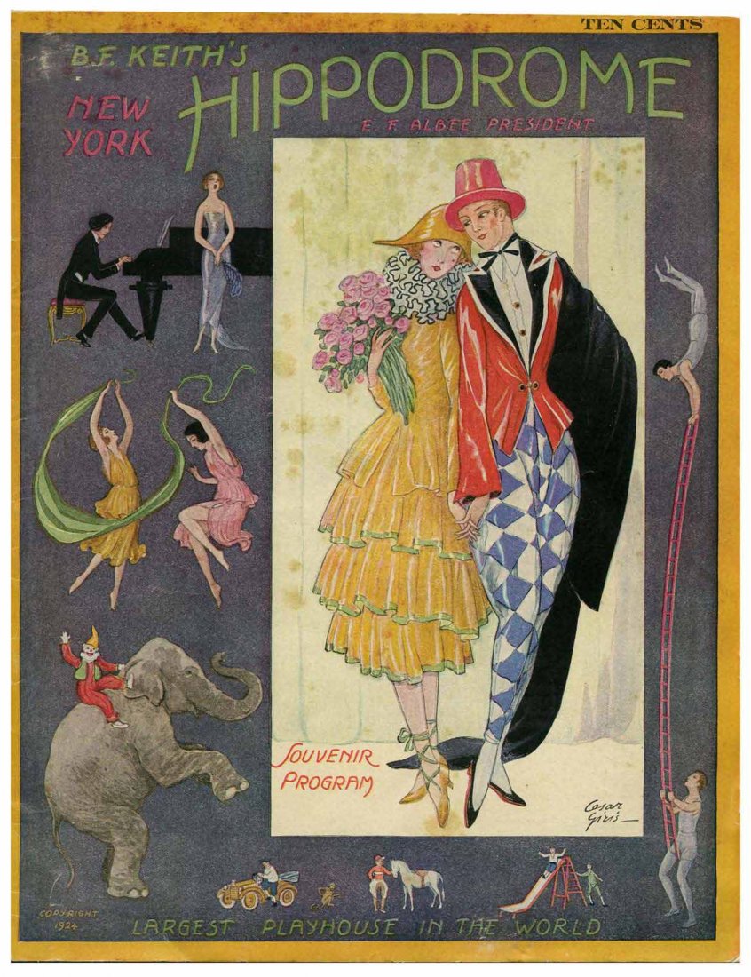 Houdini, Harry. Houdini New York Hippodrome Program.
