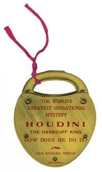 Houdini, Harry. Die-Cut Paper Advertising Lock. For a - Apr 09, 2016 ...