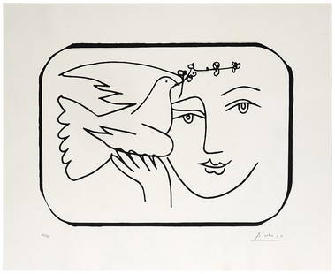 Pablo Picasso: Peace Dove And Faces