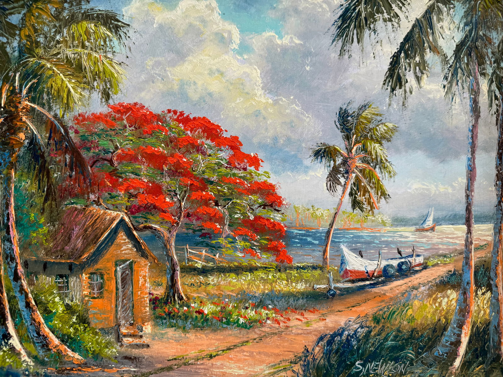 Sam Newton, Poinciana House On The Water Auction