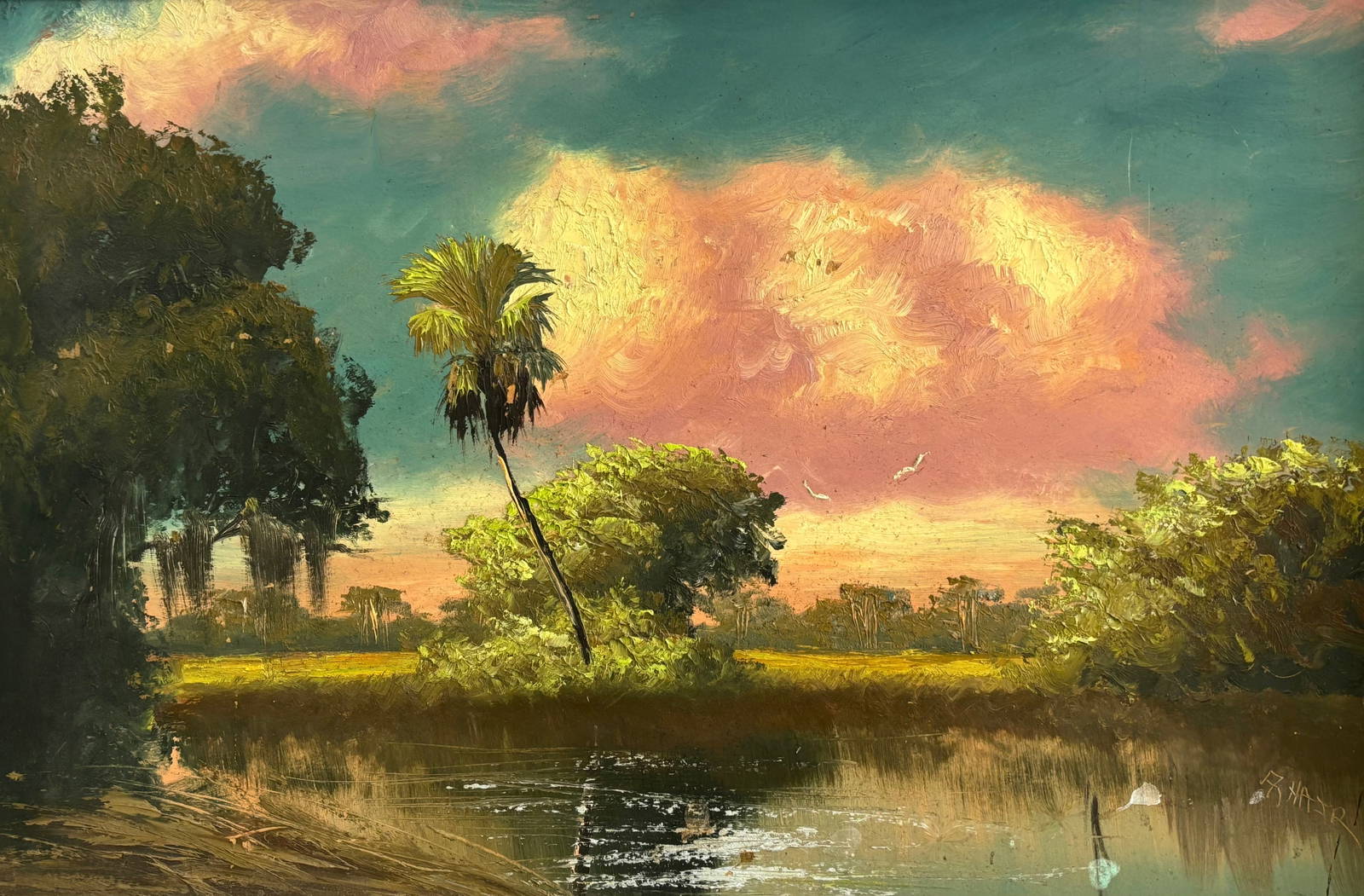 Alfred Hair, "everglades Expression" Florida Highwaymen Upson Oil ...