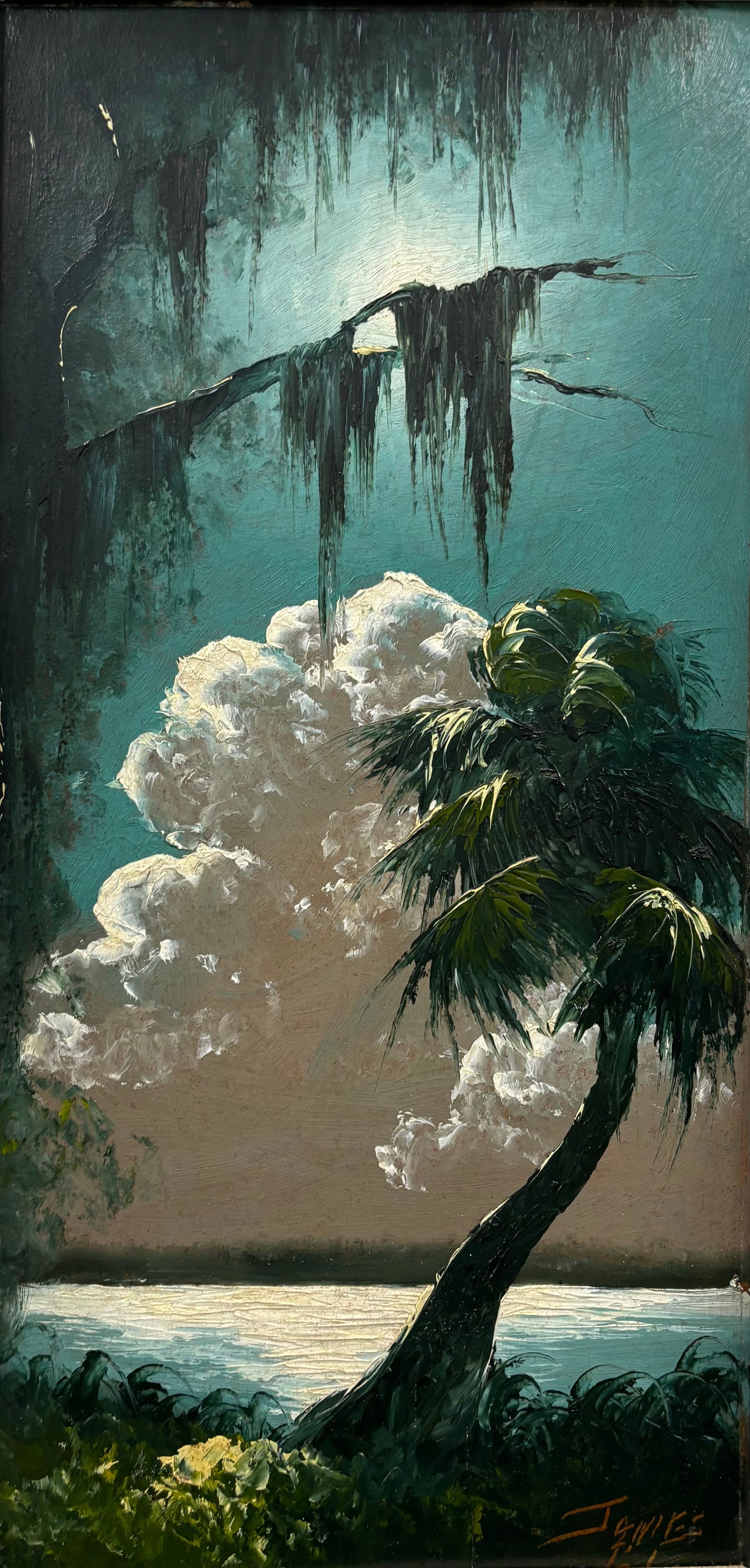 James Gibson, "sturdy Palm" Florida Highwaymen Upson Oil Painting 24 ...