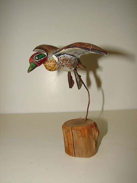 Green Winged Teal Carving