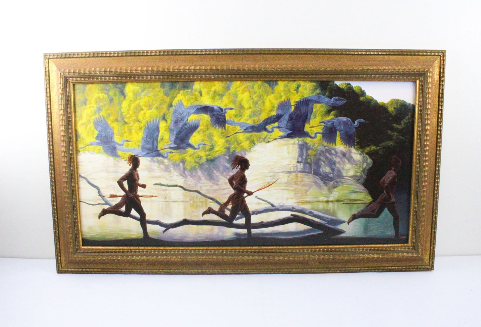 Bryan Haynes, St. Louis , Osage River, Acrylic Auction