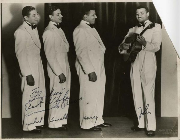 Collection of Mills Brothers autographs