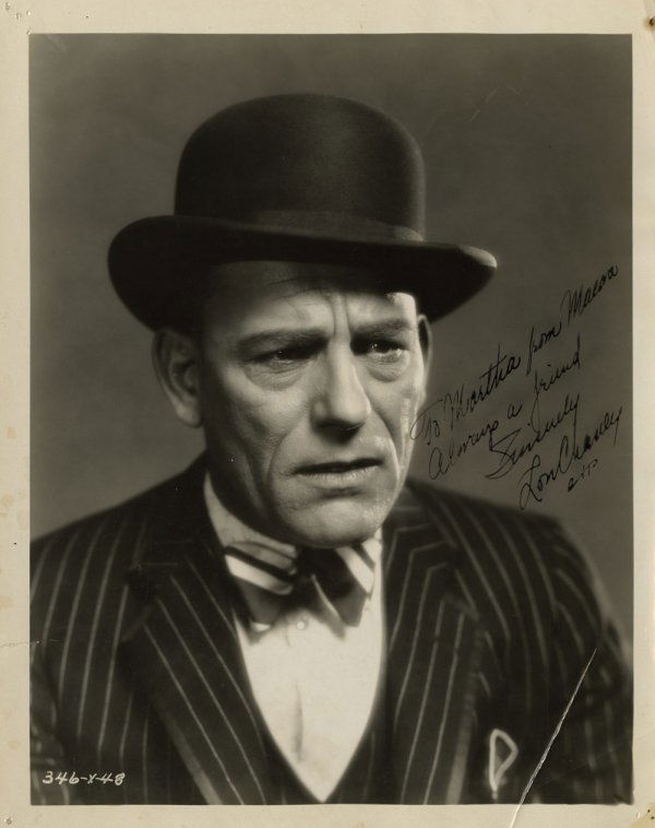 Lon Chaney, Sr. Photograph Signed