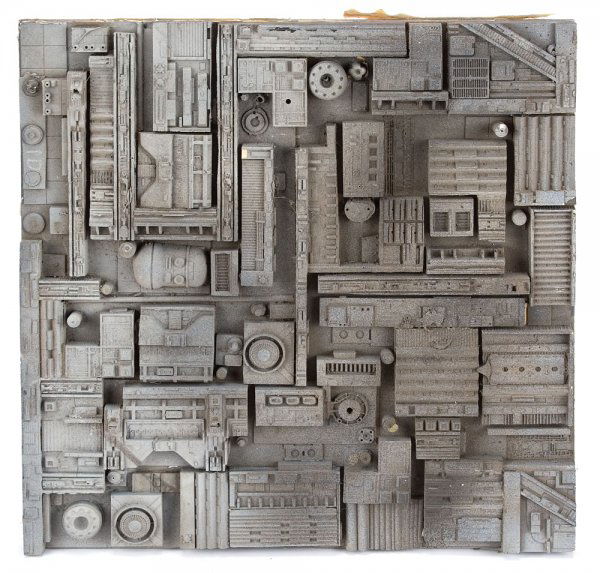 Exterior panel of the Tyrell building from Blade Runner