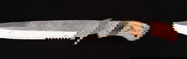 Locke's Master Bowie knife with split handle