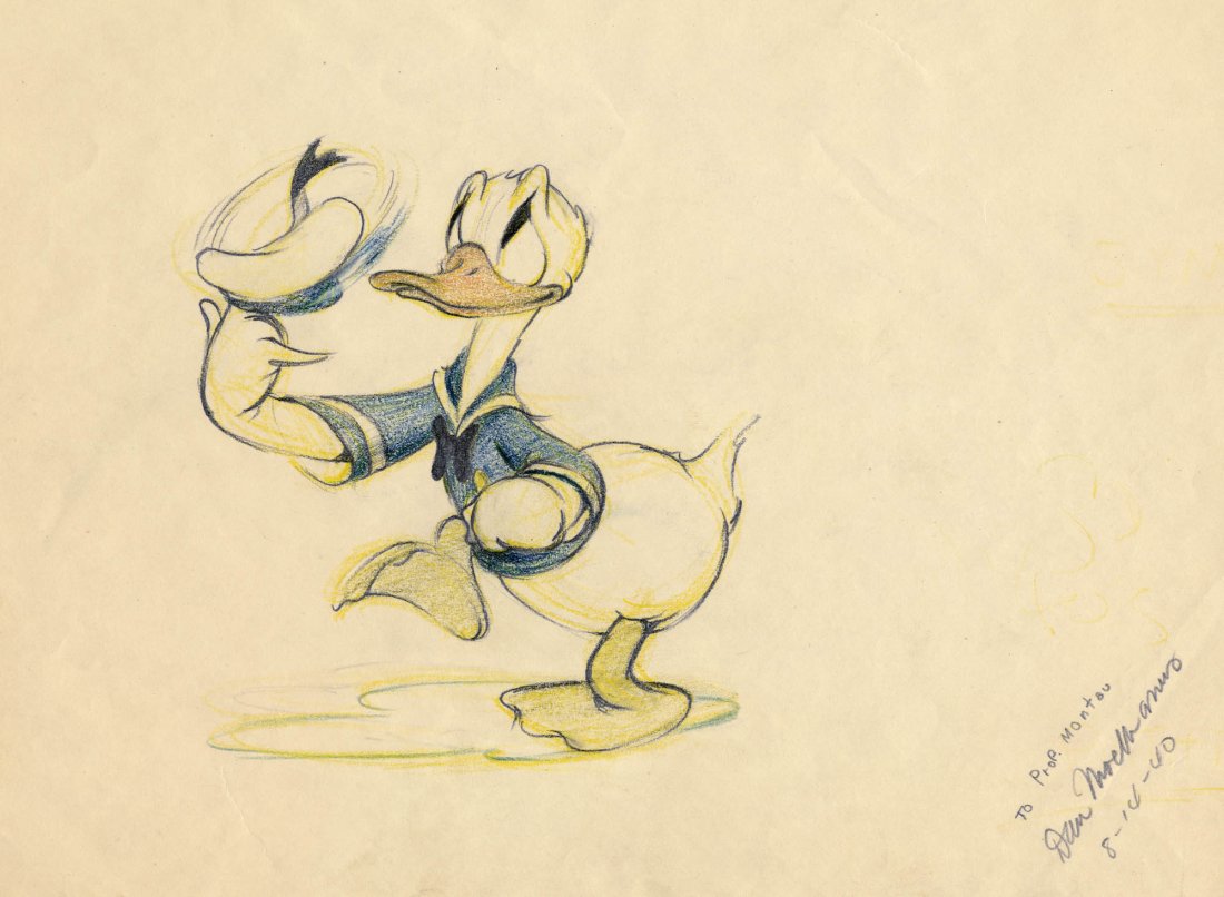 642: Three original Dan MacManus Donald Duck drawings (#0642) on Jul 29 ...