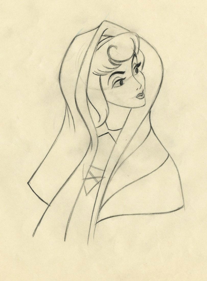 781: Original production drawing from Sleeping Beauty