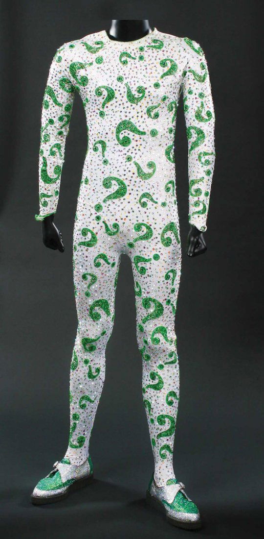 113: CARREY “RIDDLER” UNITARD & CREEPERS W/ SKULL CANE (#0113) on Jul ...