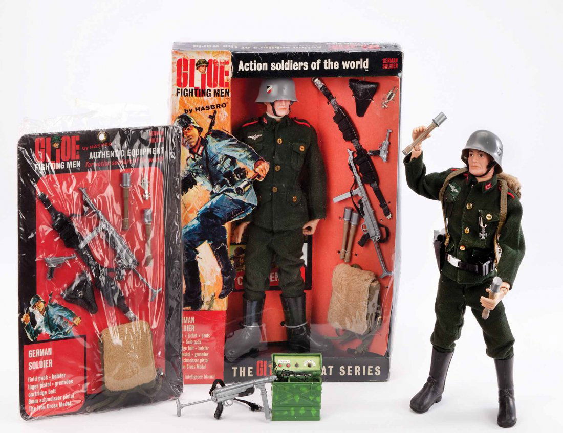 351: G.I. JOE GERMAN SOLDIER W/ MOTORCYCLE & SIDE CAR