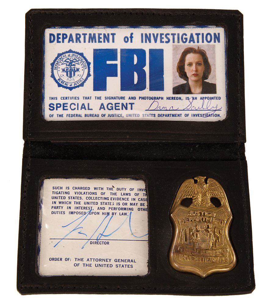 410: X FILES “DANA SCULLY” FBI CREDENTIALS (#0410) on Jul 30, 2012 ...