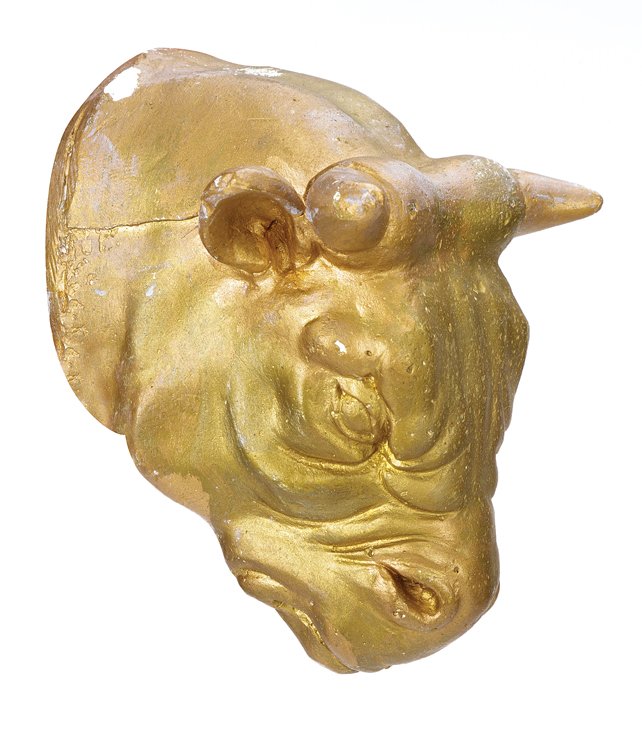 Vintage Ray Harryhausen-made miniature “Minoton” head