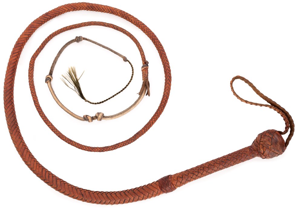“Indiana Jones” whip used in 1981, 1984 and 1989
