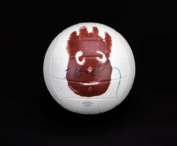Tom Hanks signed Wilson volleyball, FedEx ID and (#1516) on Oct 19 ...