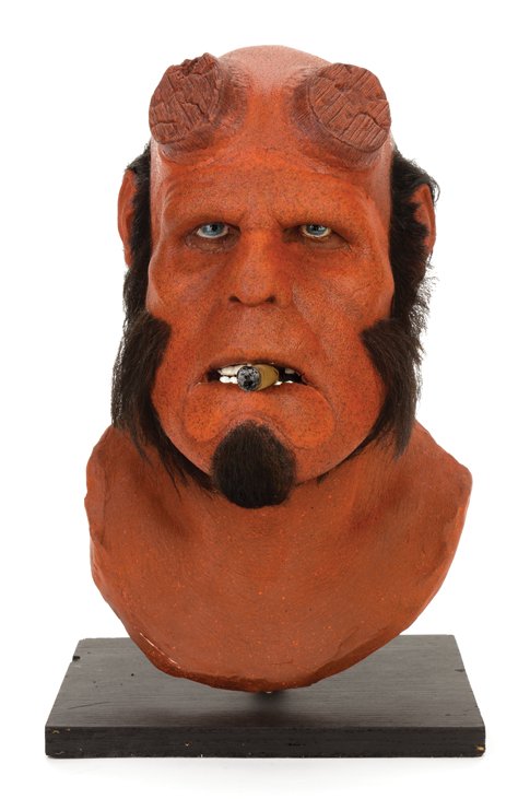 Ron Perlman “Hellboy” prosthetic makeup display bust