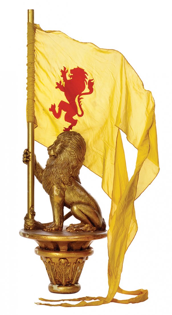 Army of Aslan camp tent and flag standards.