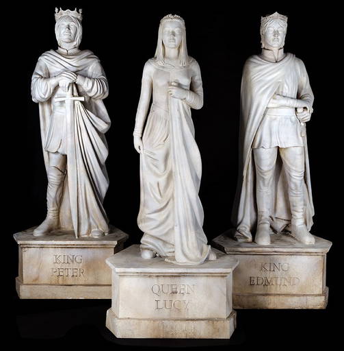 Collection of (3) royal statues from Castle Cair (#0352) on Oct 20 ...
