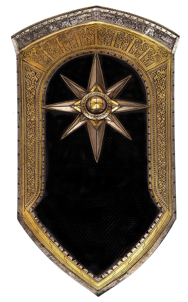 King Miraz mounted royal shield and sword. - Oct 20, 2014 | Profiles in ...