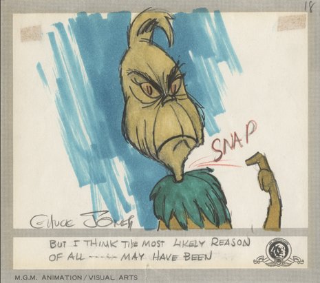 (3) storyboard panels signed by Chuck Jones from