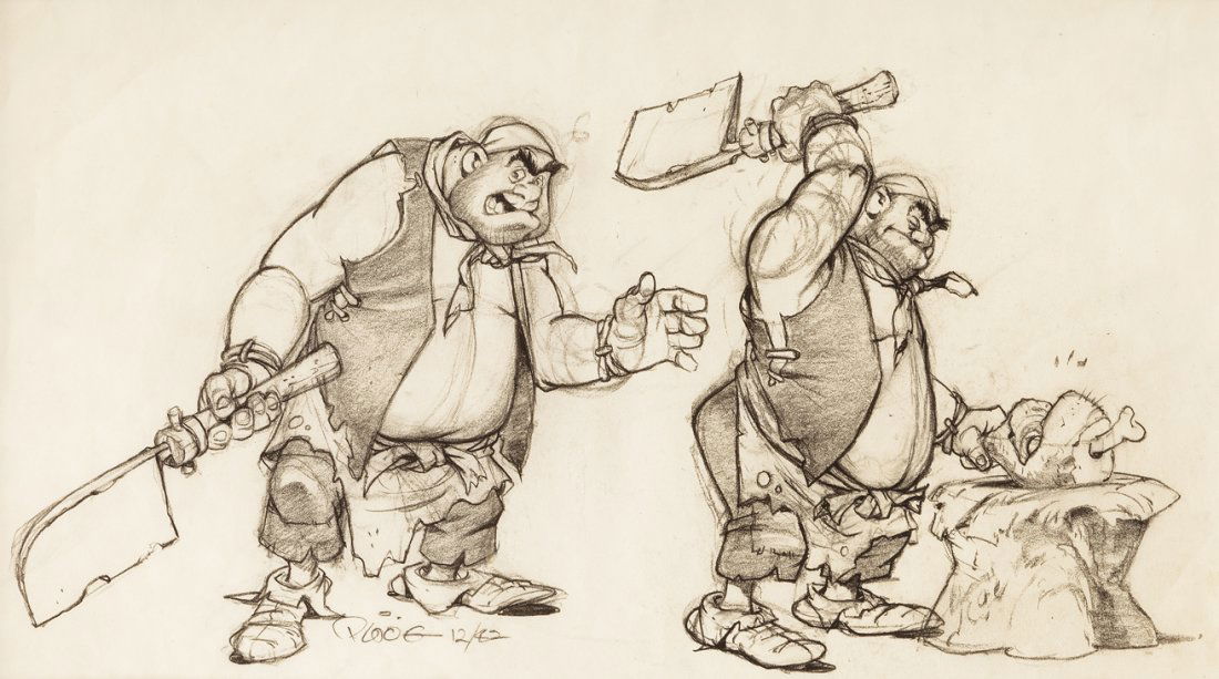 Mike Ploog signed concept art for The Black