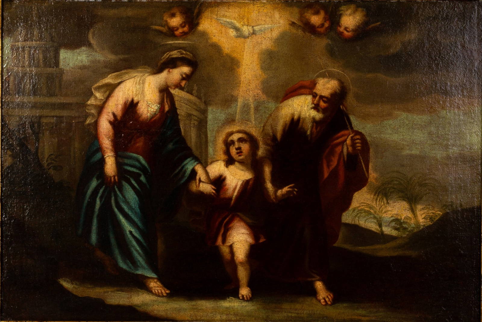 Large 17th Century Italian Old Master Oil Painting Auction