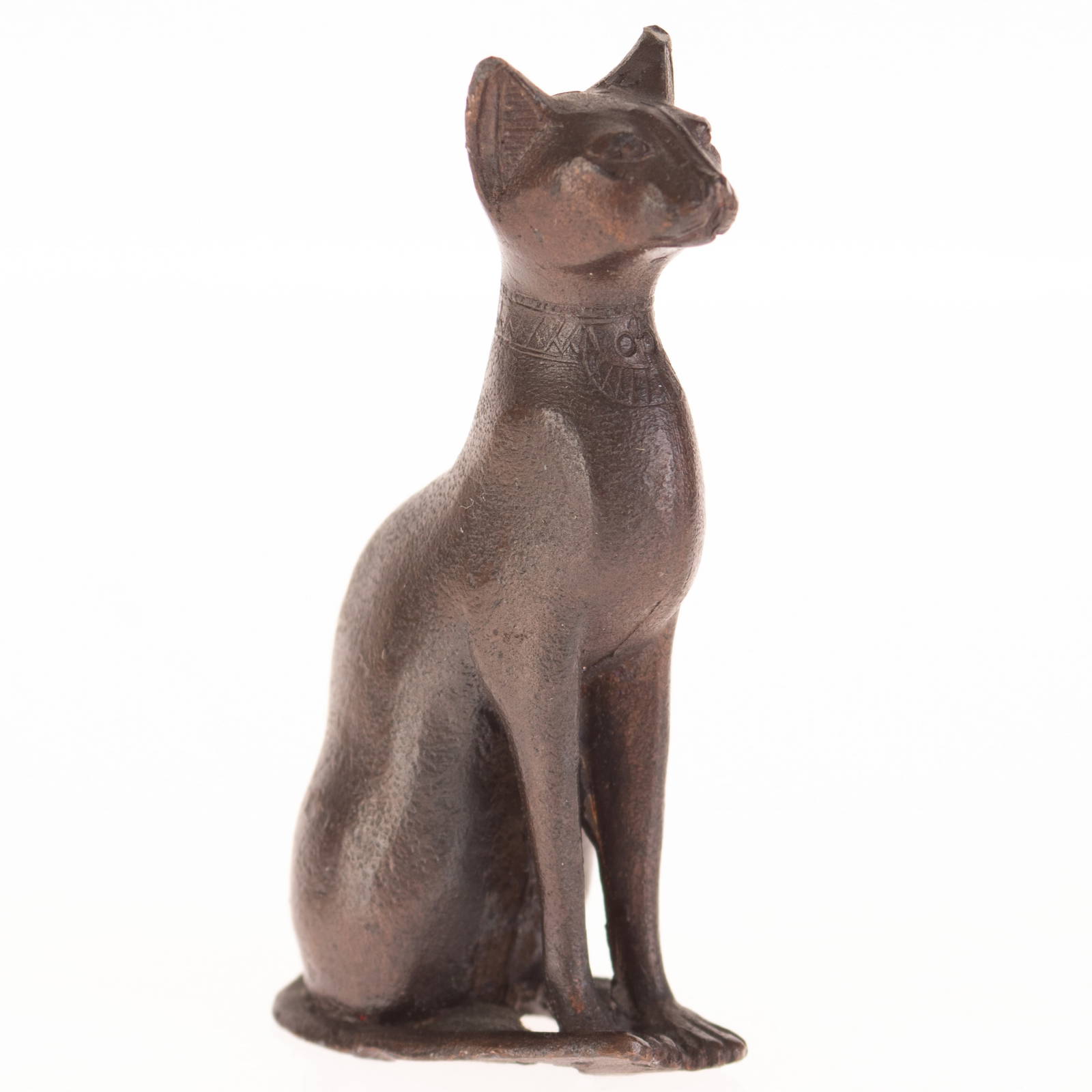 Ancient Egyptian Style Bronze Figure Of Seated Anubis Cat Figure Auction