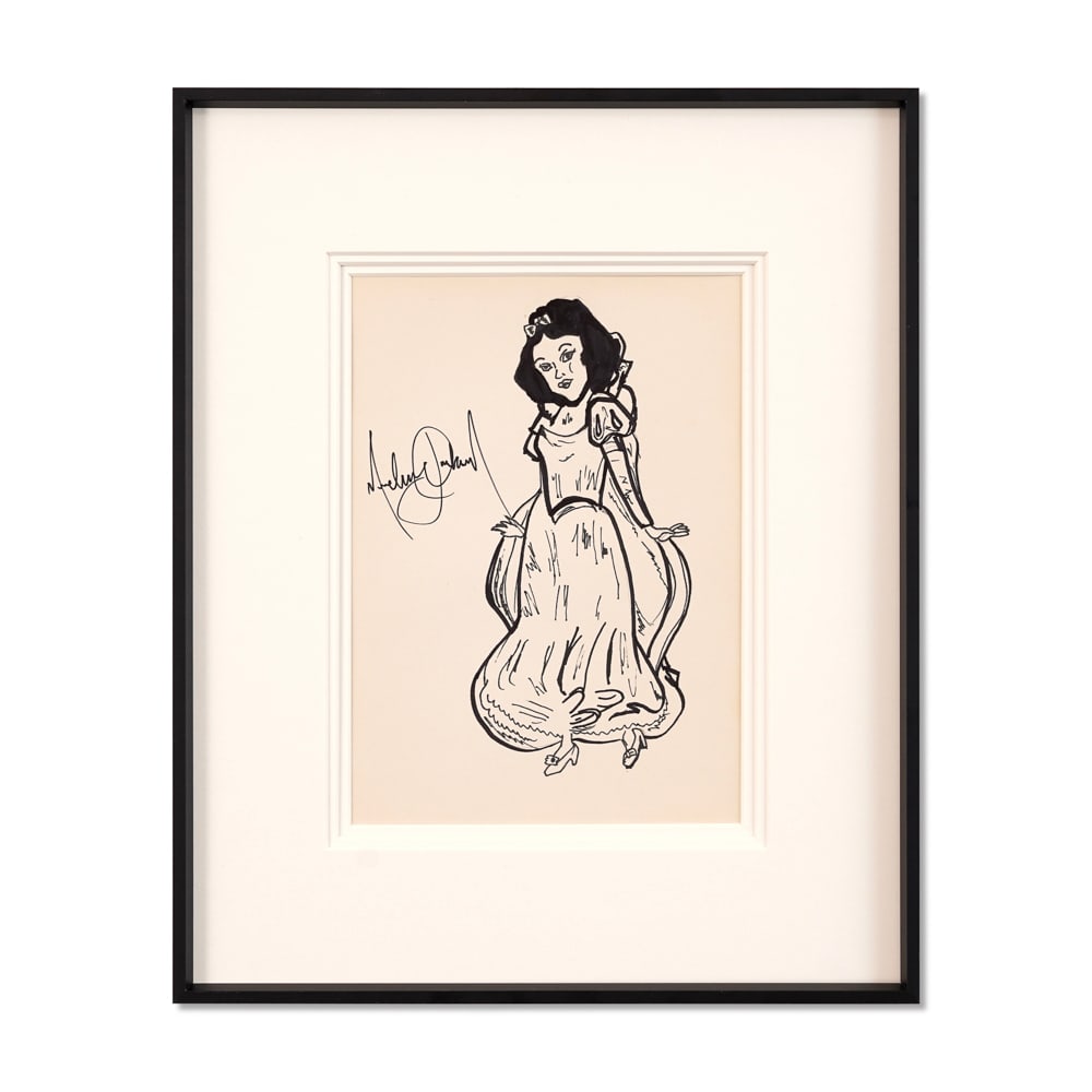 Michael Jackson Signed "snow White" Sketch Auction