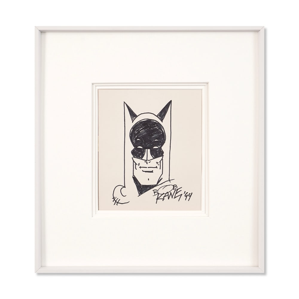 Bob Kane Signed "batman" Original Drawing Auction