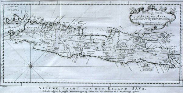 Nieuwe Kaart Van Het Eiland Java