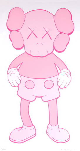 Kaws 9" X 17" Signed Print 2001 Poster Print