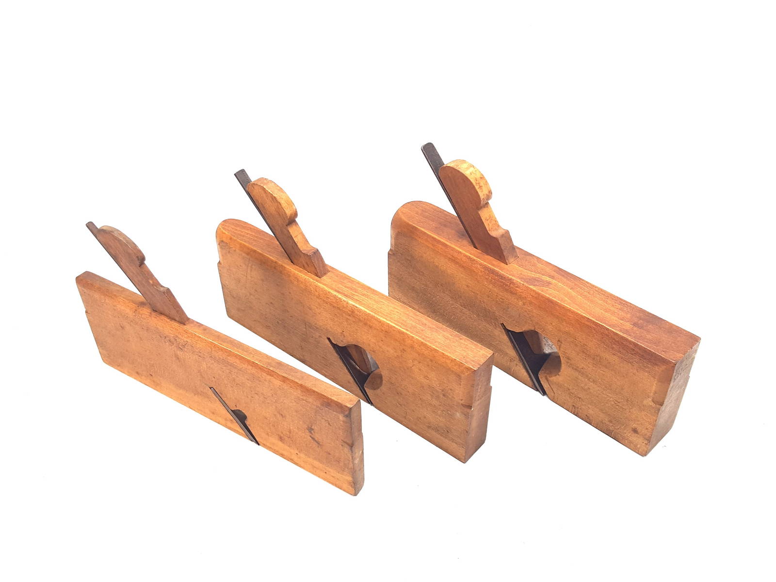3 Wood Rabbet Planes 2 Josiah King & 1 Murphy Auction