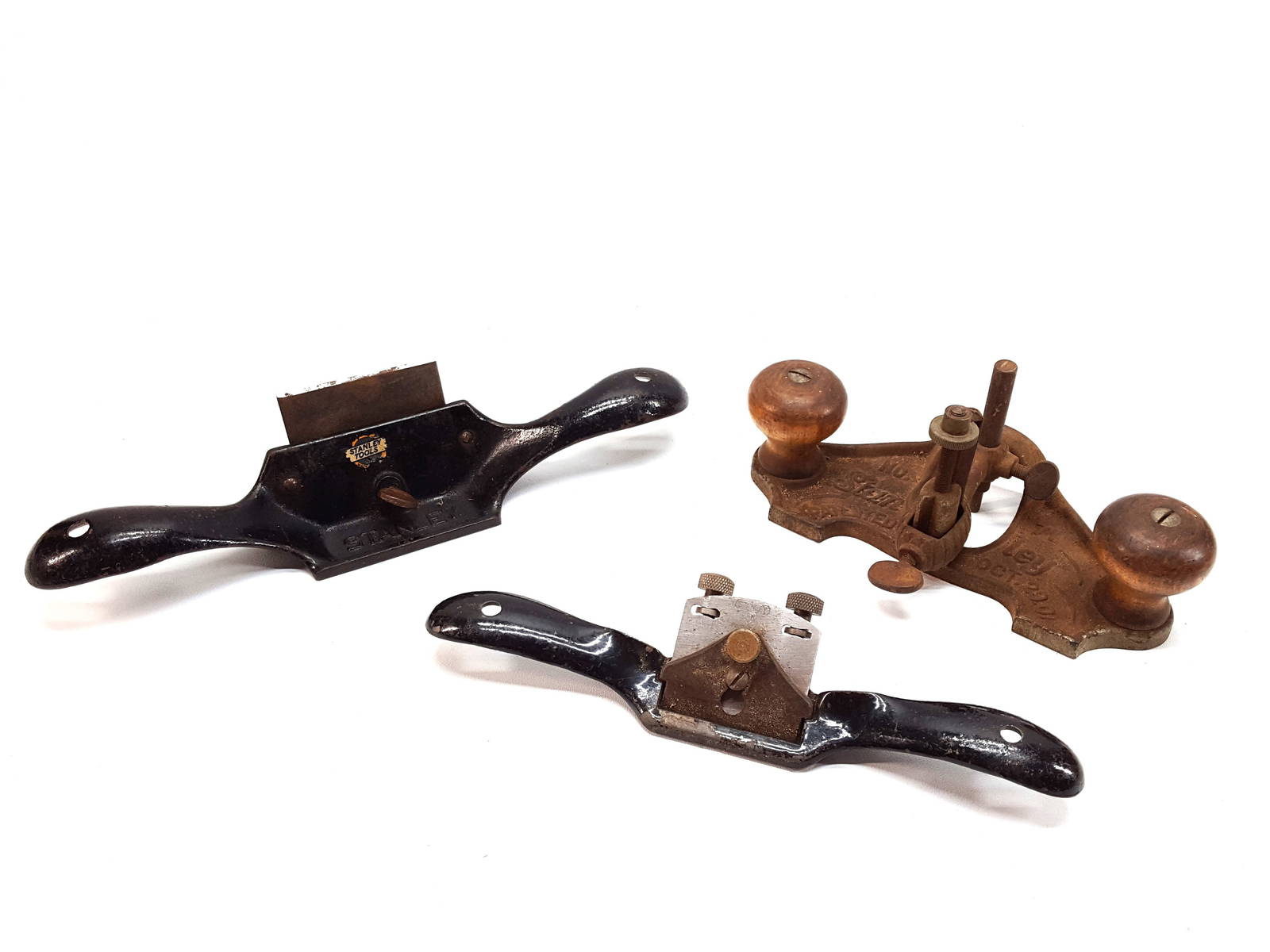 Stanley Tools, A Router, Scraper And Spoke Shave Auction