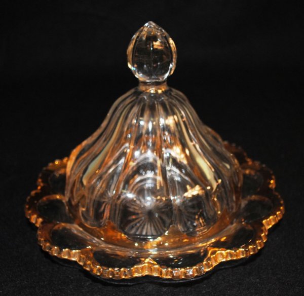 Heisey Crystal "Peerless" Butter Dish & Cover - Feb 27, 2010 | Edens ...