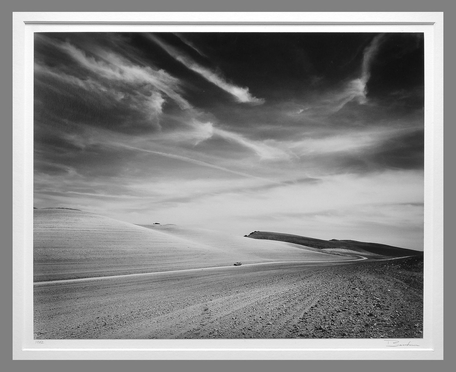 Bruce Barnbaum (1943 - ) Signed 1982 Landscape With Automobile 11"x13 ...