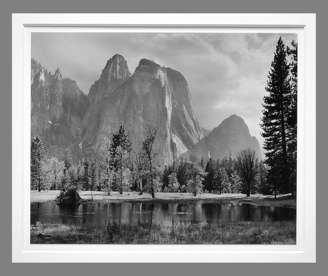 Ansel Adams (1902-1984) Cathedral Spires And Rocks - Yosemite 7.5"x9.37 ...