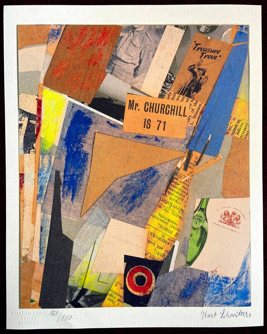 Kurt Schwitters Lithograph 180ex. (marcel Duchamp Auction